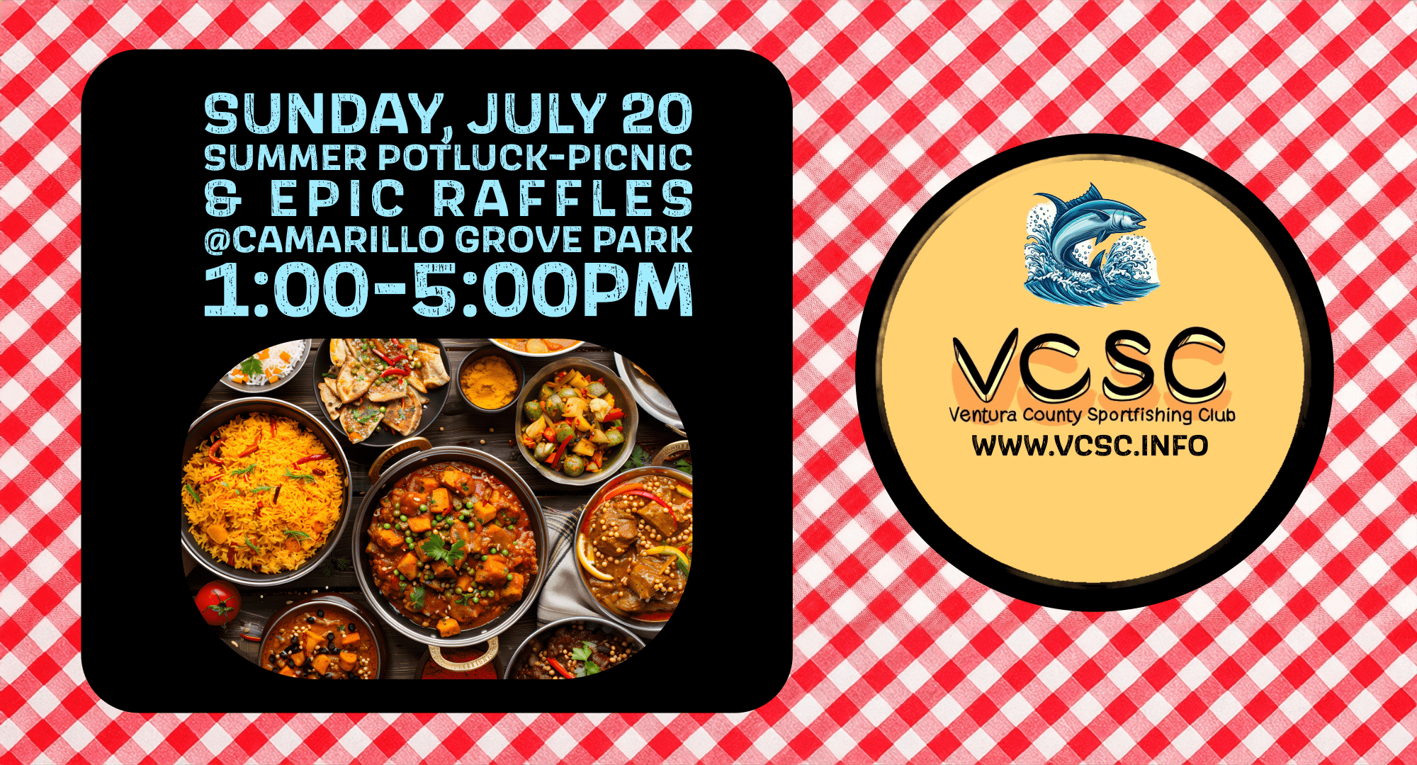 CLUB SUMMER POTLUCK-PICNIC at the park! - Ventura County Sportfishing Club